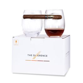 MIKE'S SPECIAL OFFERS Davidoff Wine Tumbler with Cigar Rest