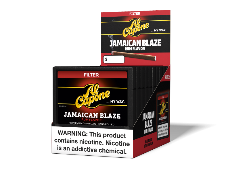 Al Capone Jamaican Blaze Filter 10 Natural - Mike's Cigars