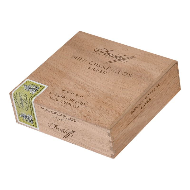 Davidoff Cigarillos Mini Cigarillos Silver 50 Natural - Mike's Cigars