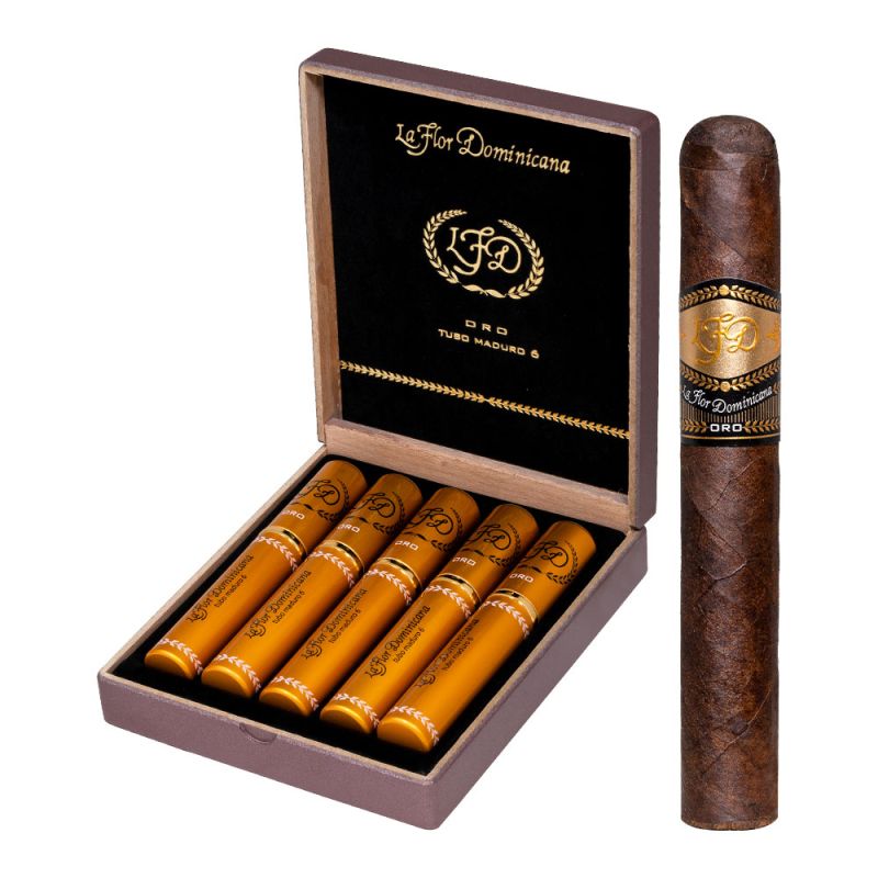 La Flor Dominicana Oro Tubo No. 6 5 Maduro - Mike's Cigars