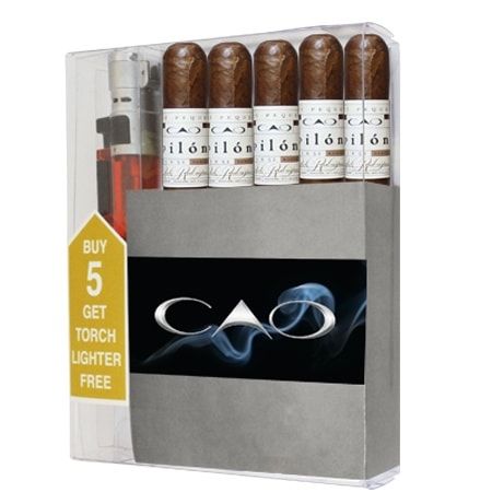 CAO Pilon Robusto Cigar Collection With Lighter Natural - Mike's Cigars