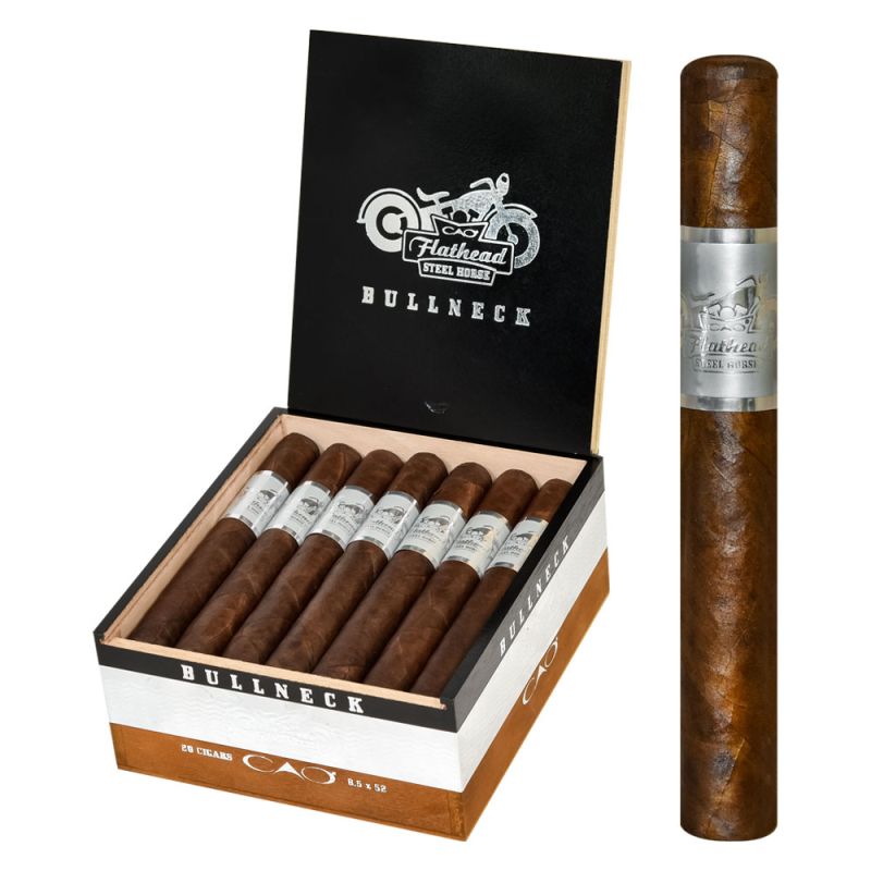 CAO Flathead Steel Horse Bullneck Natural - Mike's Cigars