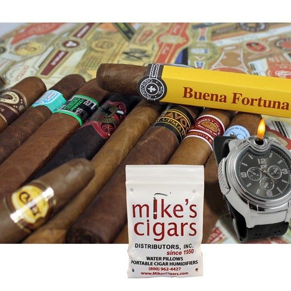 The Cuban Classic Cigar Sampler With Wrist Watch Lighter