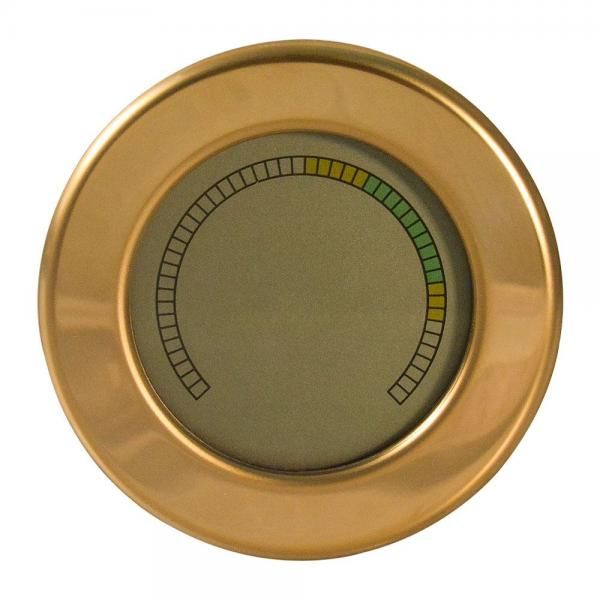 Round Digital Hygrometer with Color Gauge and Calibration - Mike's Cigars