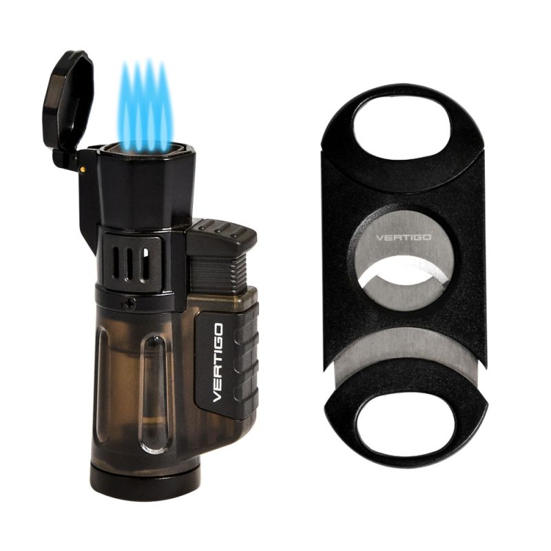 Vertigo Cyclone Gift Set Charcoal - Mike's Cigars