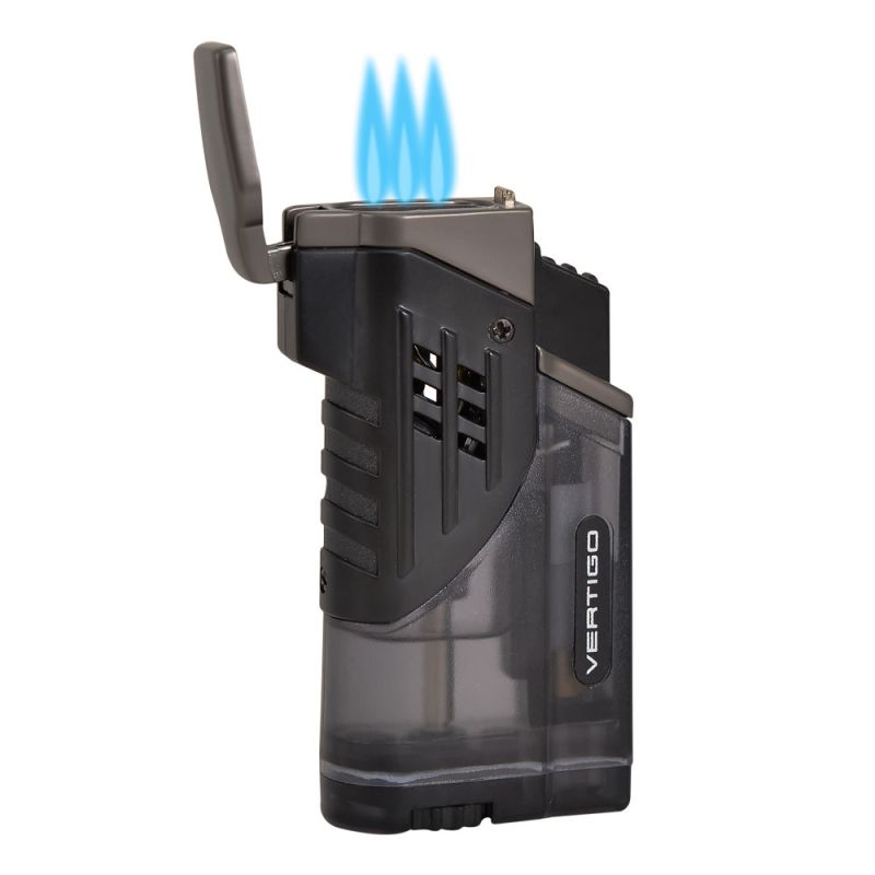 Vertigo Glock Triple Torch Lighter Charcoal - Mike's Cigars
