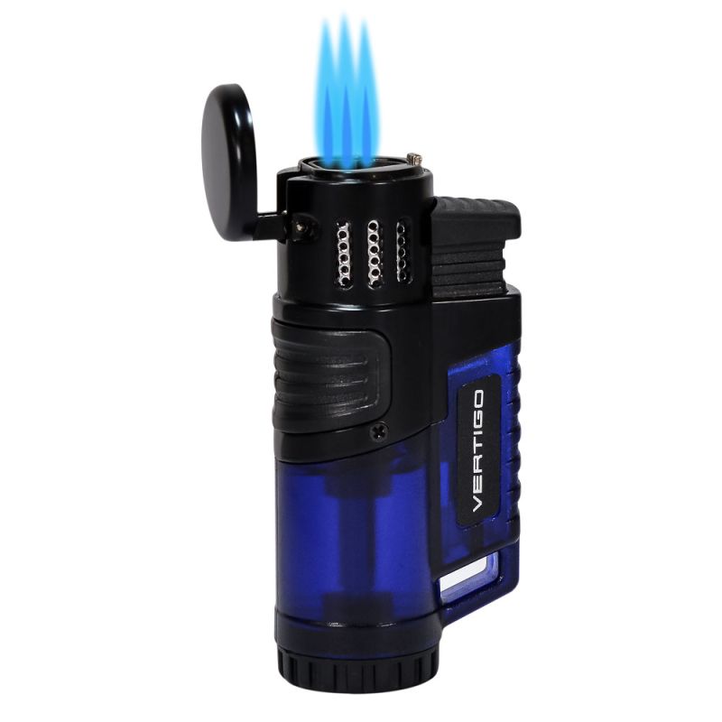 Vertigo Hawk Triple Torch Lighter Blue - Mike's Cigars