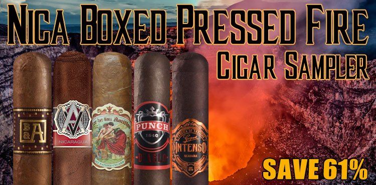 Nica Boxed Pressed Fire Cigar Sampler
