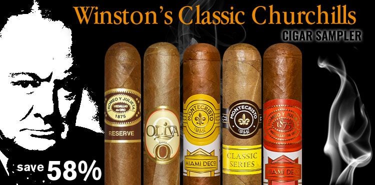 Winston's Classic Churchills Cigar Sampler - Mike's Cigars