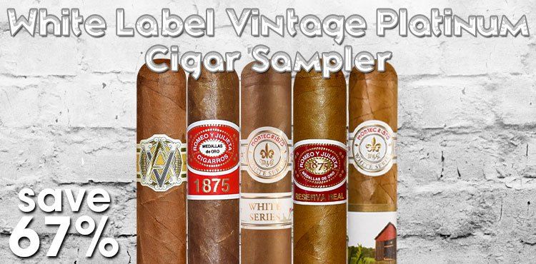 White Label Vintage Platinum Cigar Sampler - Mike's Cigars