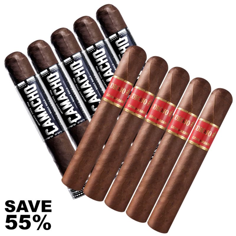 Double Stack Gran Habano Corojo 5 vs Camacho Triple Maduro - Mike's Cigars