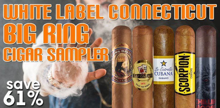 White Label Connecticut Big Ring Cigar Sampler - Mike's Cigars