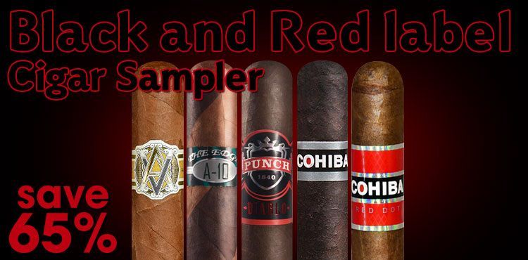 Black and Red Label Cigar Sampler - Mike's Cigars