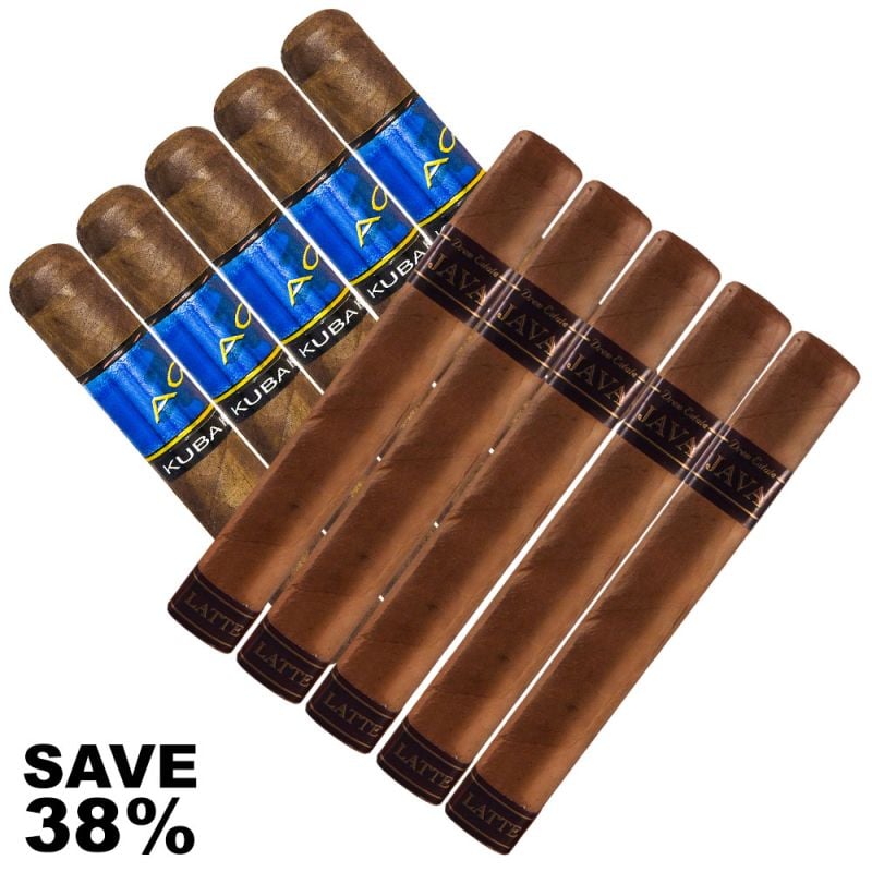 Double Stack Acid Kuba vs Java Latte - Mike's Cigars