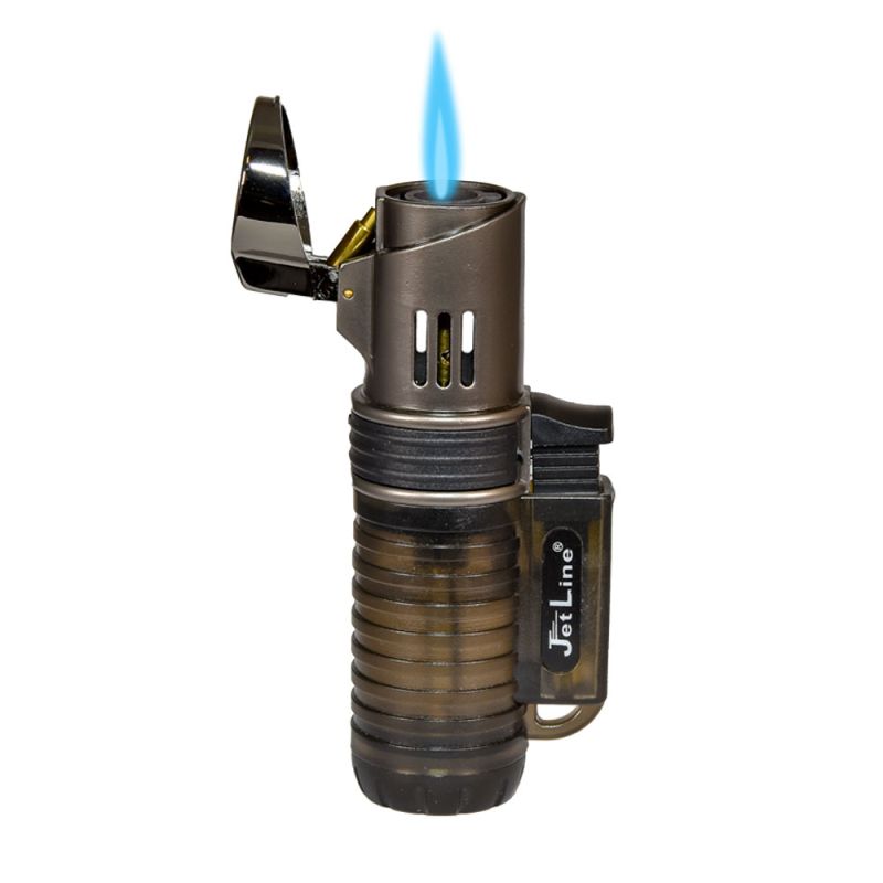 Jetline Pocket Single Torch Lighter Black - Mike's Cigars