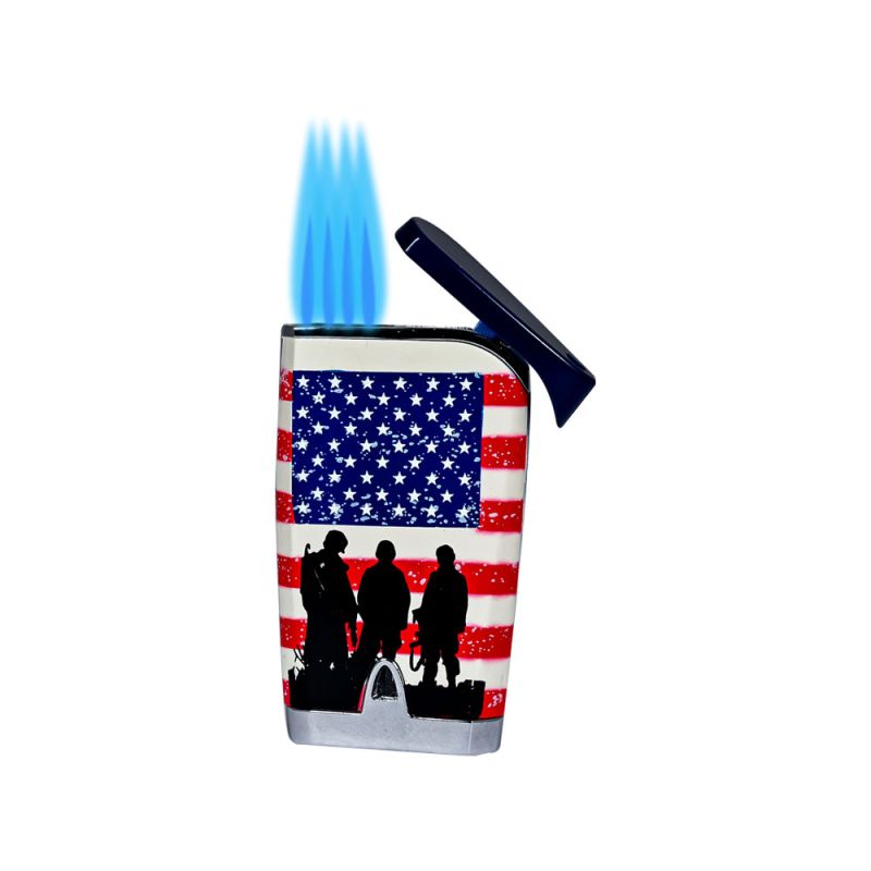 American Flag Freedom Quad Torch Lighter - Mike's Cigars