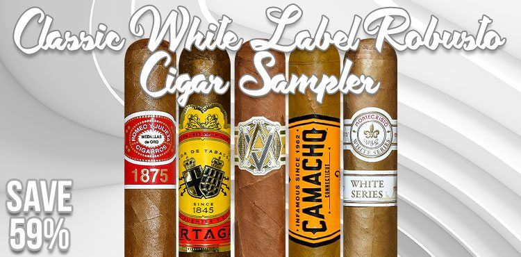 Classic White Label Robusto Cigar Sampler - Mike's Cigars