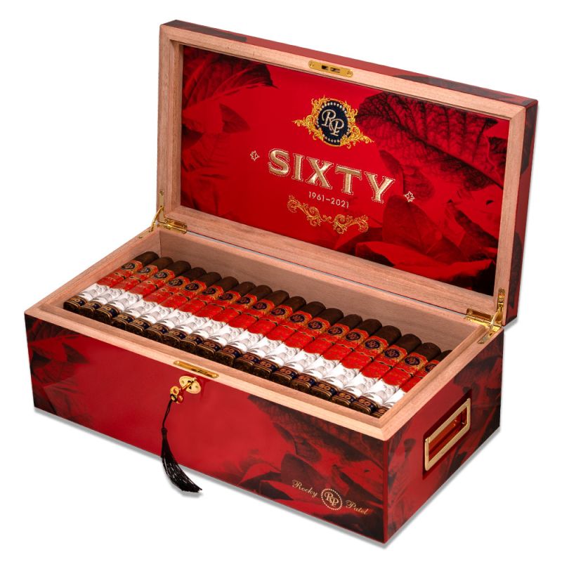 Rocky Patel Sixty Humidor with Cigars Natural - Mike's Cigars