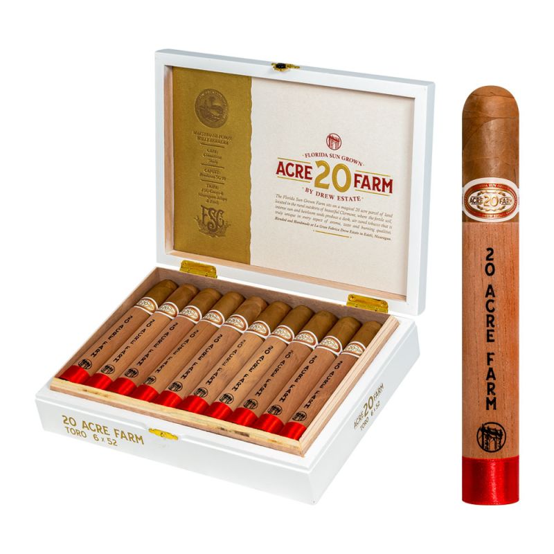 20 Acre Farm by Drew Estate Toro Natural - Mike's Cigars