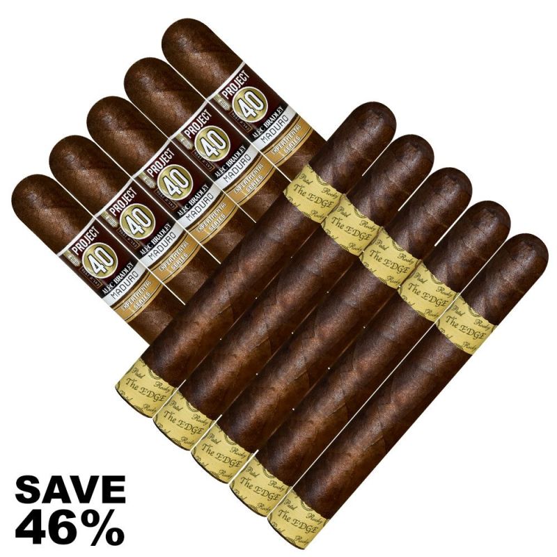 Double Stack RP Edge Maduro vs AB Project 40 Maduro - Mike's Cigars