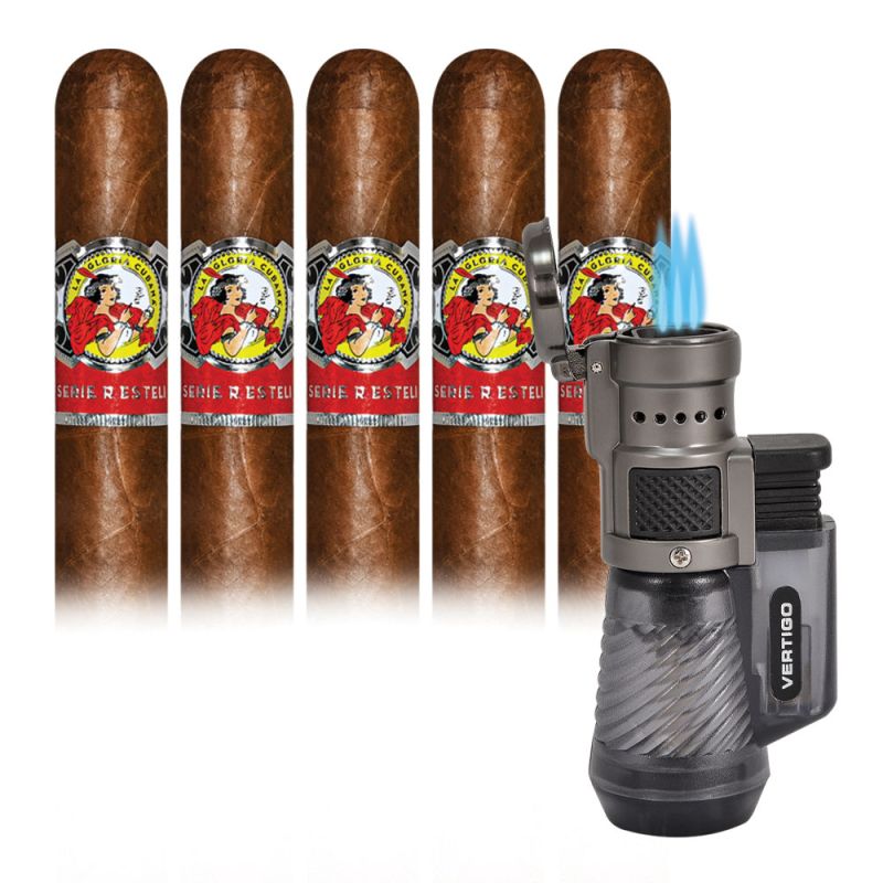 La Gloria Serie R Esteli Cigars Plus Lighter - Mike's Cigars