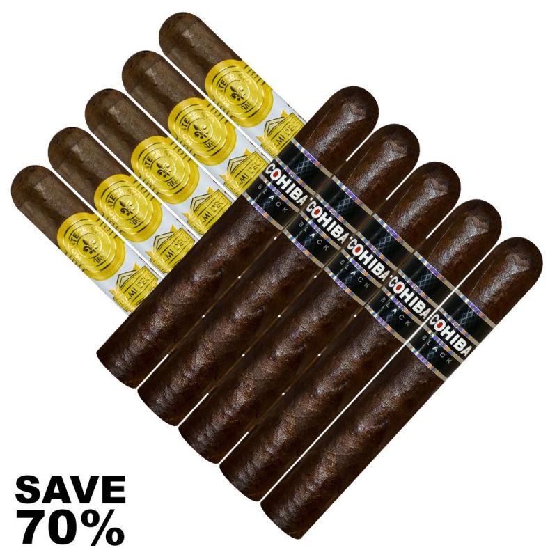 Double Stack Monte Miami Vs Cohiba Black - Mike's Cigars