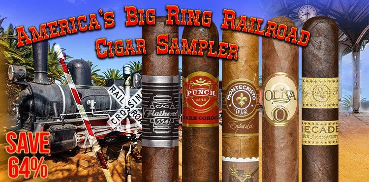 America's Big Ring Railroad Cigar Sampler - Mike's Cigars
