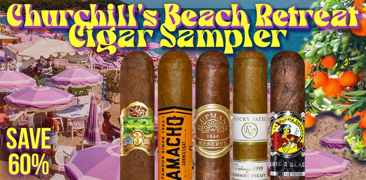 Churchill's Beach Retreat Cigar Sampler - Mike's Cigars