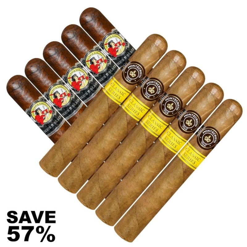 Double Stack La Gloria Serie R Black VS Monte Classic - Mike's Cigars