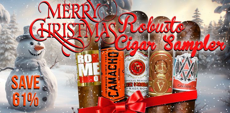 Merry Christmas Robusto Cigar Sampler - Mike's Cigars
