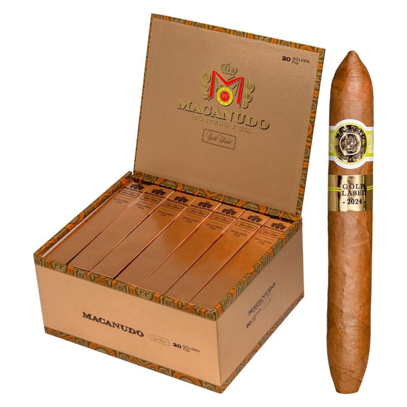 Macanudo Gold Label Golden Fig - Figurado Natural - Mike's Cigars