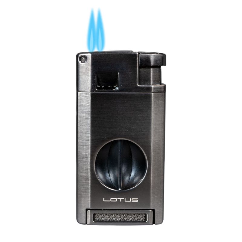 Lotus Excalibur Double Torch Lighter with Cutters - Mike's Cigars
