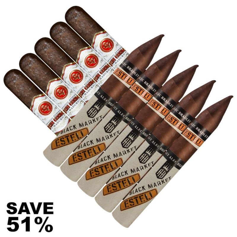 Double Stack RP Sun Grown Maduro VS AB Black Market Esteli - Mike's Cigars