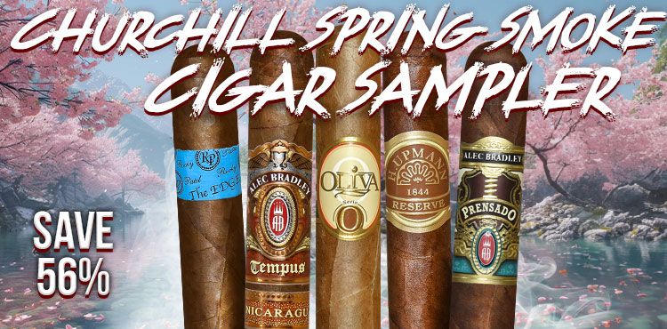 Churchill Spring Smoke Cigar Sampler - Mike's Cigars