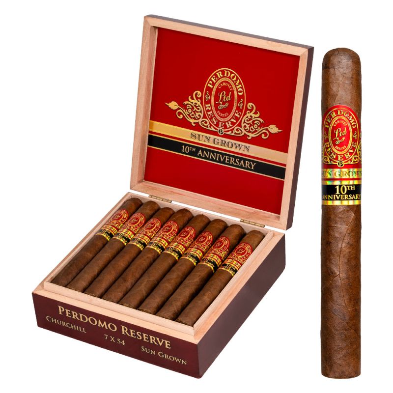 Perdomo 10th Anniversary Champagne Sungrown Figurado - Mike's Cigars