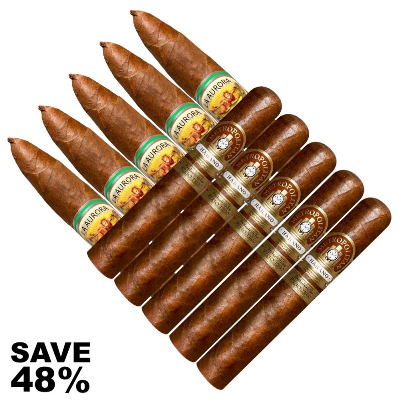 Double Stack La Aurora Emerald VS Ferio Tego - Mike's Cigars