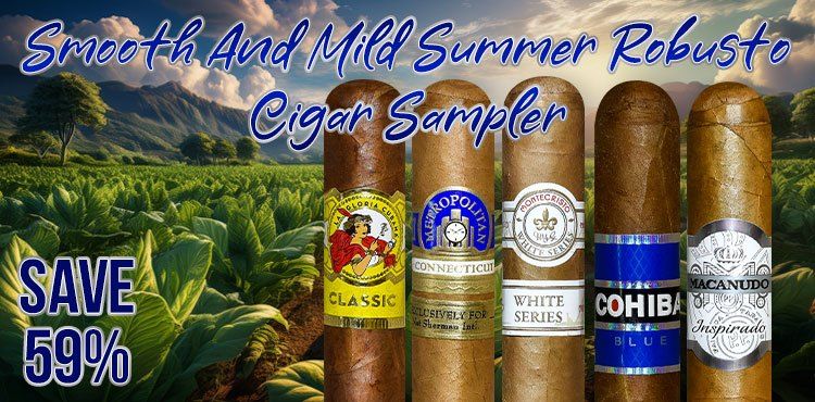 Smooth & Mild Summer Robusto Cigar Sampler - Mike's Cigars