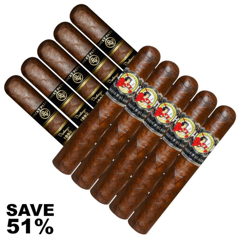 Double Stack Rocky Patel 1992 VS La Gloria Serie R Black Churchill ...