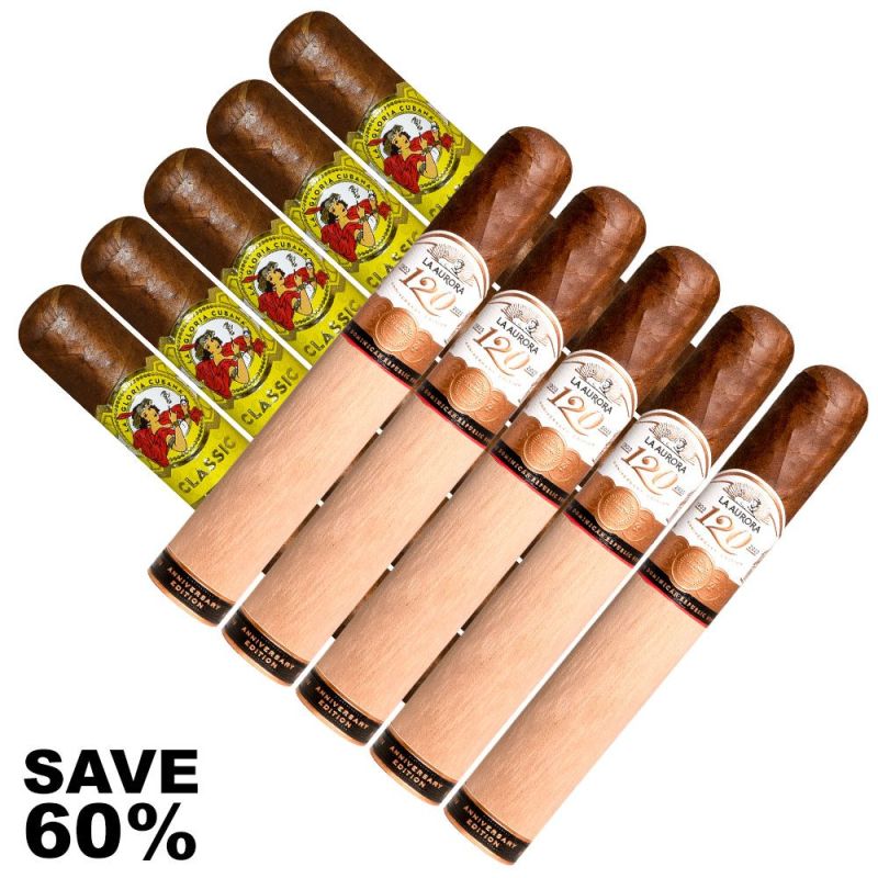 Double Stack La Gloria VS La Aurora 120th - Mike's Cigars