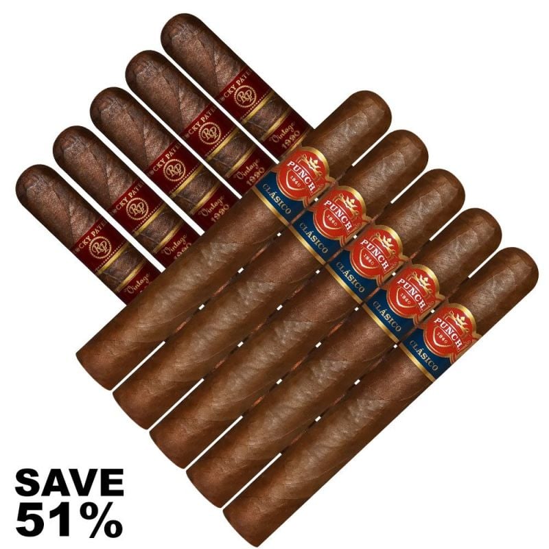 Double Stack Rocky Patel 1990 VS Punch Clasico - Mike's Cigars
