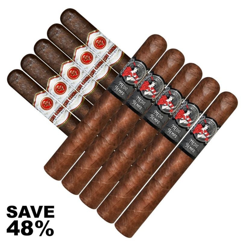 Double Stack Rocky Sun Grown Maduro VS La Gloria Medio Tiempo - Mike's ...