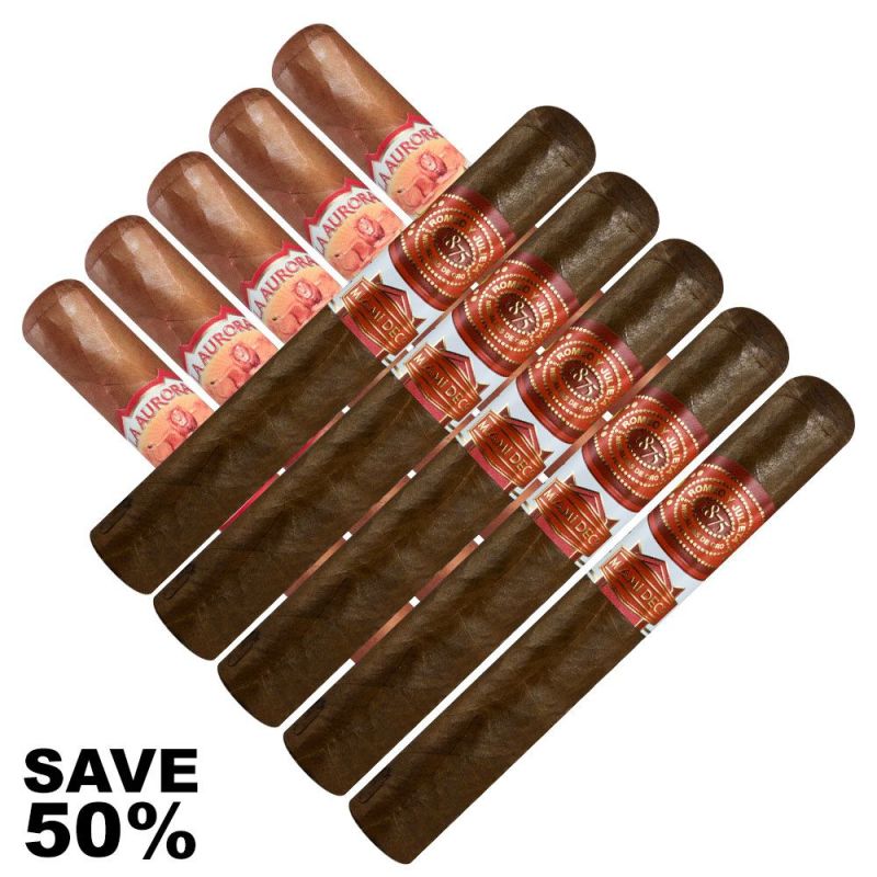 Double Stack La Aurora 1987 CT VS Romeo Miami Deco - Mike's Cigars